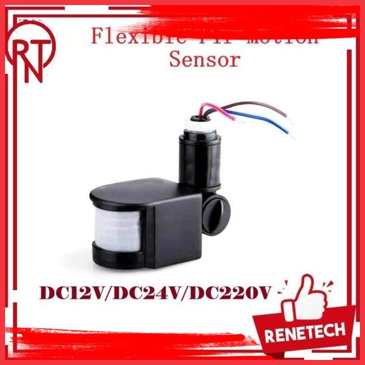 Jual (RENE) FLEXIBLE PIR MOTION SENSOR / SENSOR GERAK INFRA MERAH (8128 ...