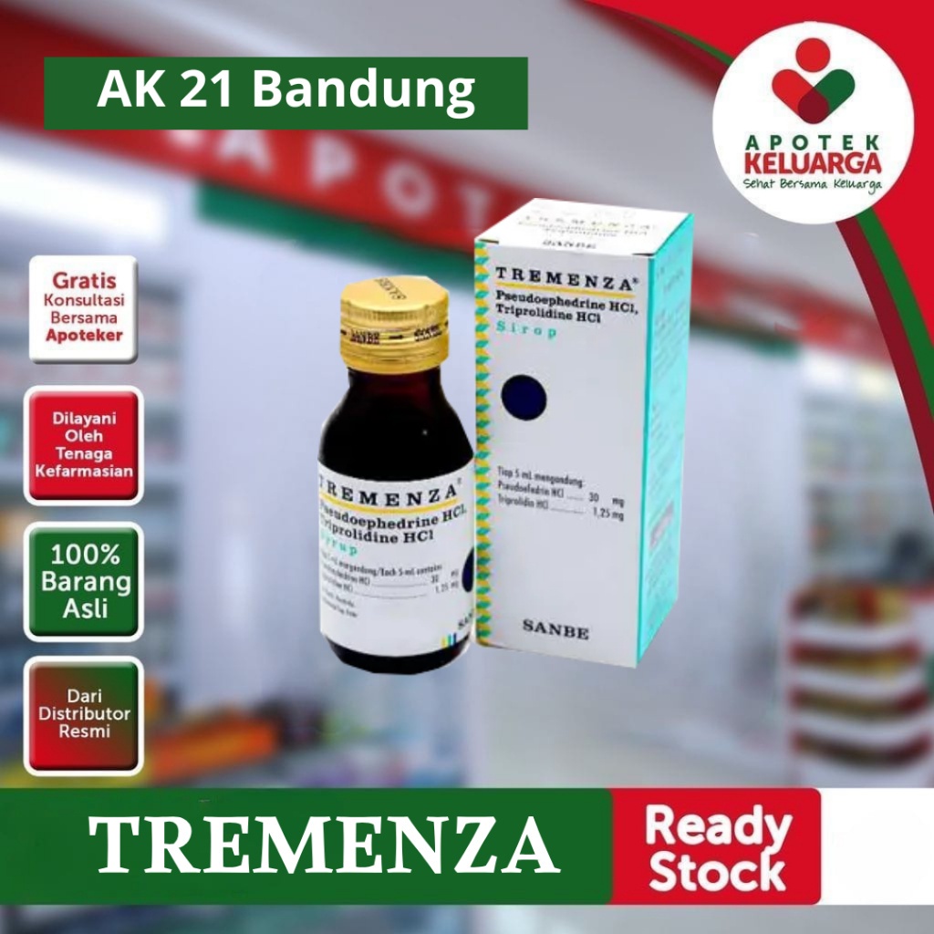 Jual Tremenza Sirup 60 ml / meringankan gejala-gejala flu karena alergi ...