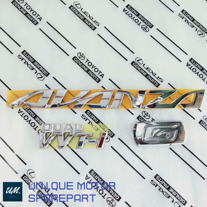 Jual Logo Emblem Tulisan Avanza Full Set Original 2 star | Shopee Indonesia