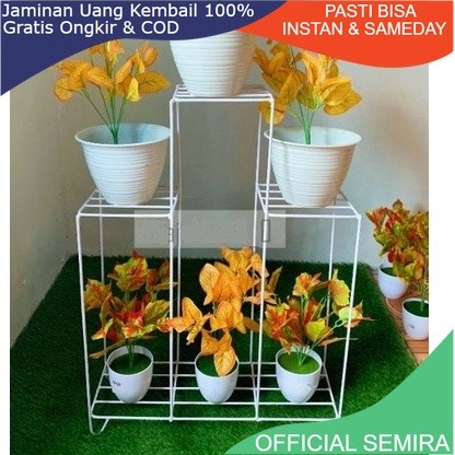 Jual RAK SUSUN BESI PODIUM/RAK POT BUNGA/RAK POT TANAMAN/RAK BUNGA BESI ...