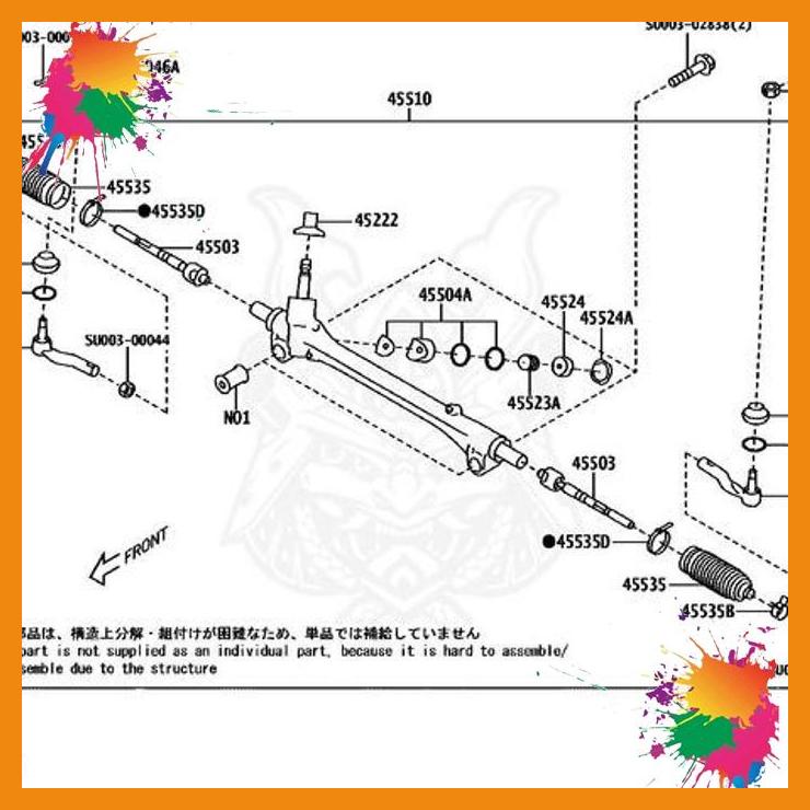 Jual rack stir steer steering rack toyota gt86 ft86 subaru brz original ...