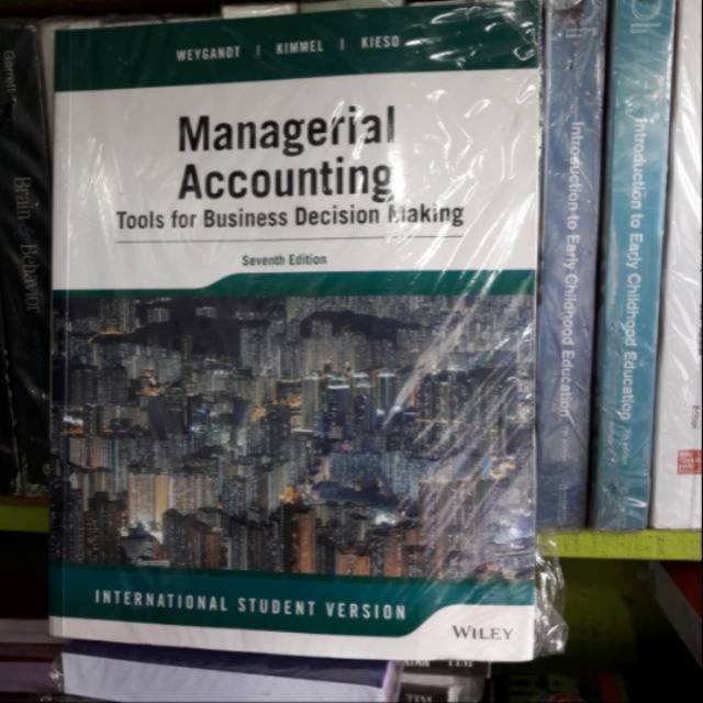 Jual Managerial Accounting 7th seventh edition by kieso weygandt kimmel ...