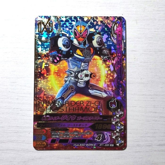 Jual ganbarizing kamen rider zi-o ghost armor rt1-006 sr hologram foil card telorayampuyuh ...