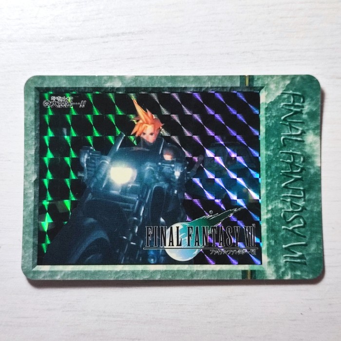 Jual kartu cloud final fantasy 7 vii hologram card #86 bandai japan ff7 ...