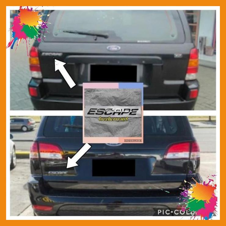 Jual emblem tulisan escape super copy untuk ford escape 2000-2010 [lvb ...
