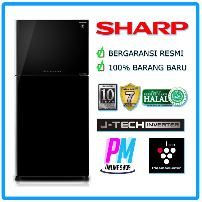 Jual LEMARI ES SHARP 2 PINTU SJ-IG963PG-BK NEW GRAND VETRO II | Shopee Indonesia