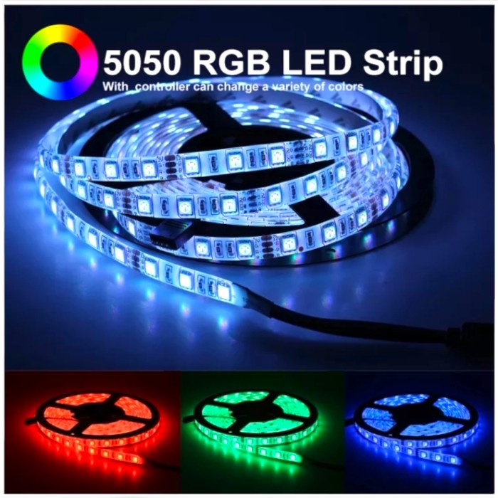 Jual Paket Lampu Led Strip 2835/5050 Rgb Remote Lampu Hias Lampu Kamar ...