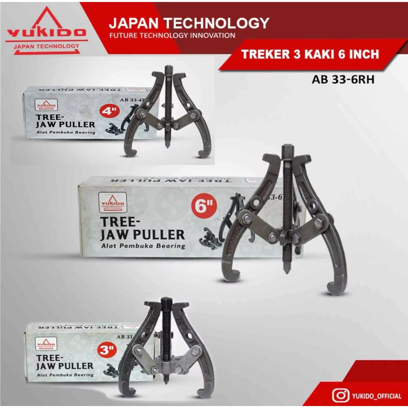 Jual YUKIDO treker 3 kaki 6 inch / tekiro treker kaki 3 6" / treker ...