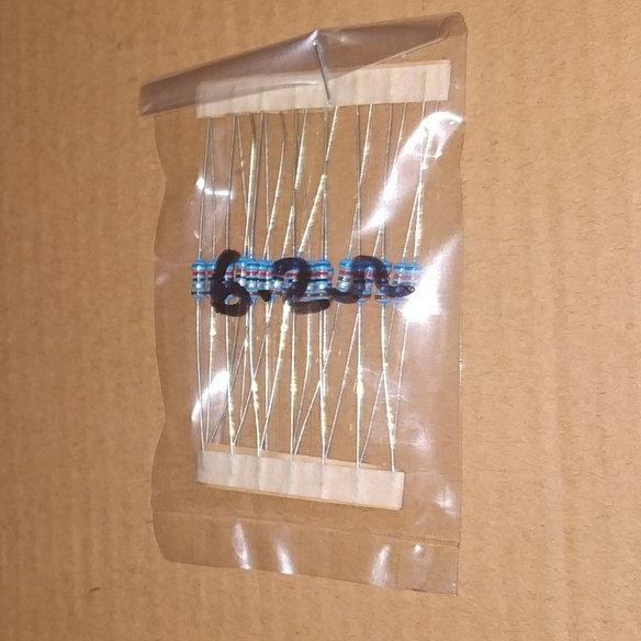 Jual R 6.2 Ohm 0.25W 1 Persen Metal Film Resistor 6R2 Ohm MetalFilm 0. ...