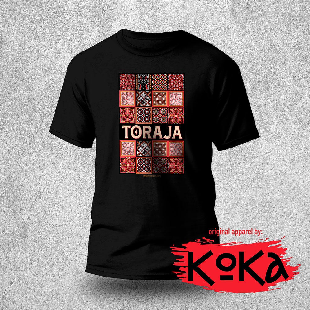 Jual T-Shirt Distro Premium - BATIK KHAS - Kaos Khas Tana Toraja - TRJ1 | Shopee Indonesia