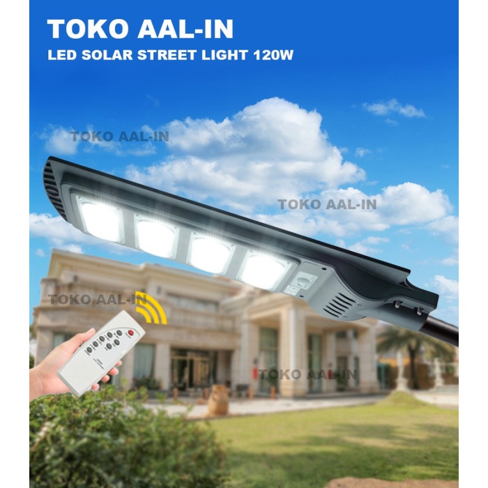 Jual Lampu jalan solar 120wat tenaga surya LED solar panel all in one ...