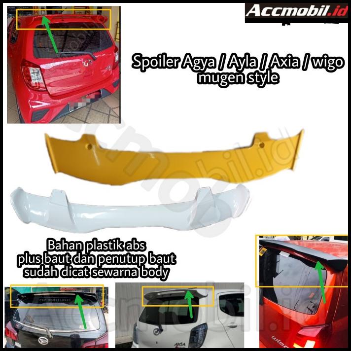 Jual GRATIS ONGKIR SPOILER AGYA AYLA AXIA WIGO MODEL MUGEN PLASTIK ...