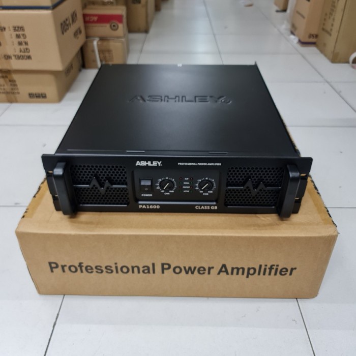 Jual Power Amplifier ASHLEY PA1600 PA 1600 Original CLASS GB | Shopee ...