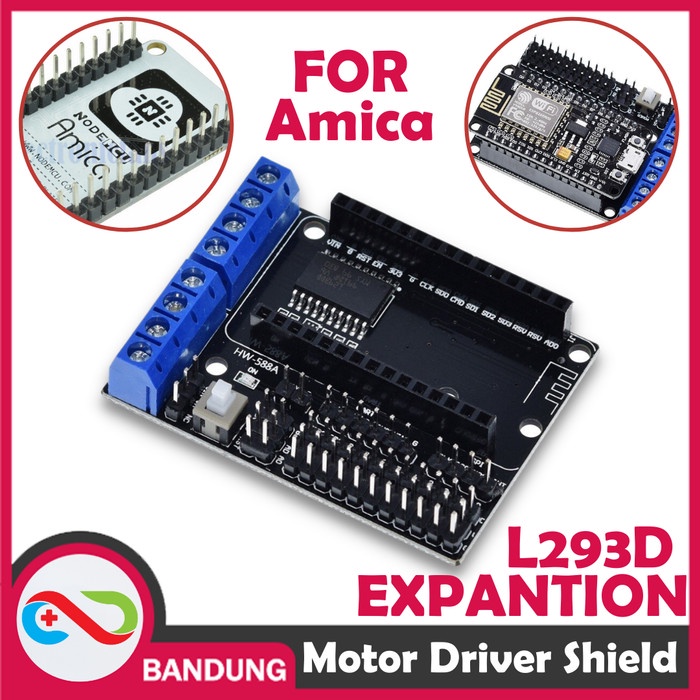 Jual [CNC] L293 L293D MOTOR DRIVER SHIELD FOR NODEMCU DOIT WIFI ESP8266 | Shopee Indonesia