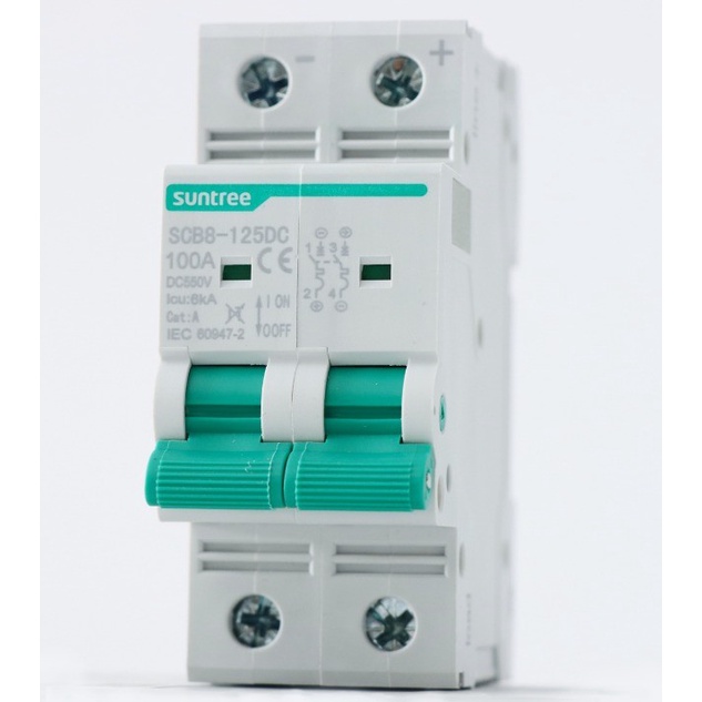 Jual DC MCB SUNTREE 2 POLE 550 VDC 80-125 A ORIGINAL | Shopee Indonesia