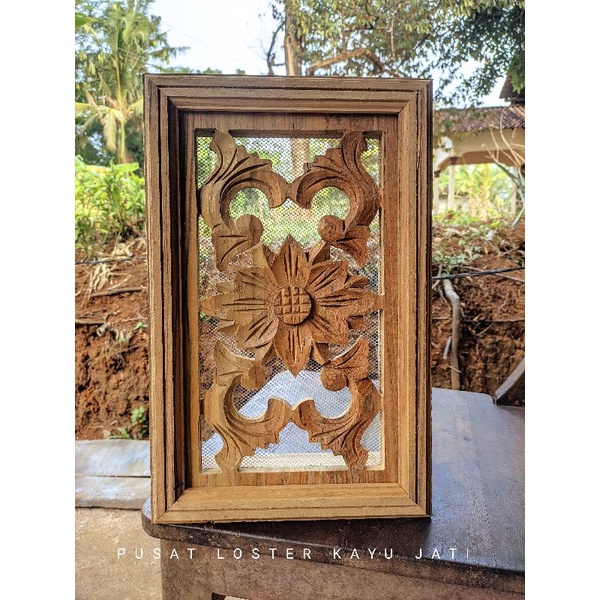Jual loster kayu jati+kawatnyamuk ukuran 40x25 | Shopee Indonesia