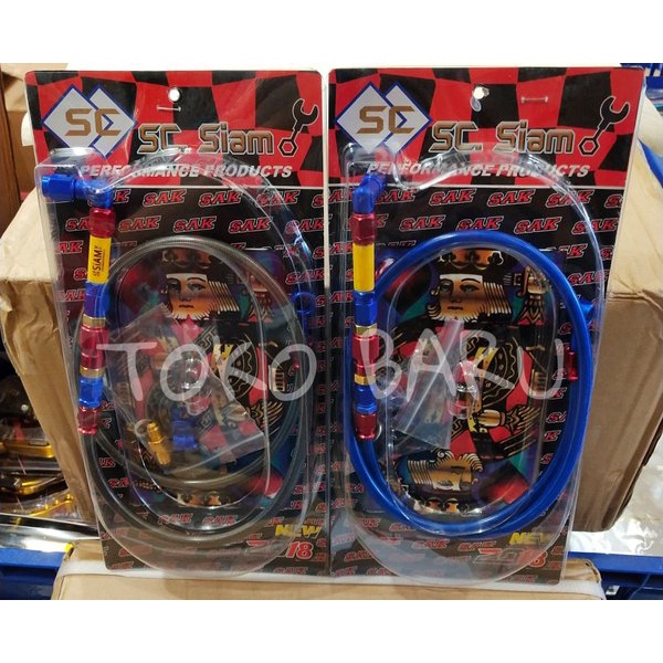 Jual selang rem depan PSI SC SIAM 90cm atau slang rem depan PSi SC SIAM ...