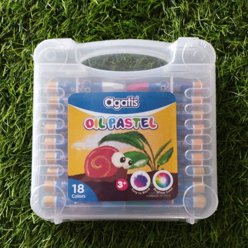 Jual Oil Pastel Agatis Crayon 18 Warna Cerah (MAS3642002T) | Shopee ...