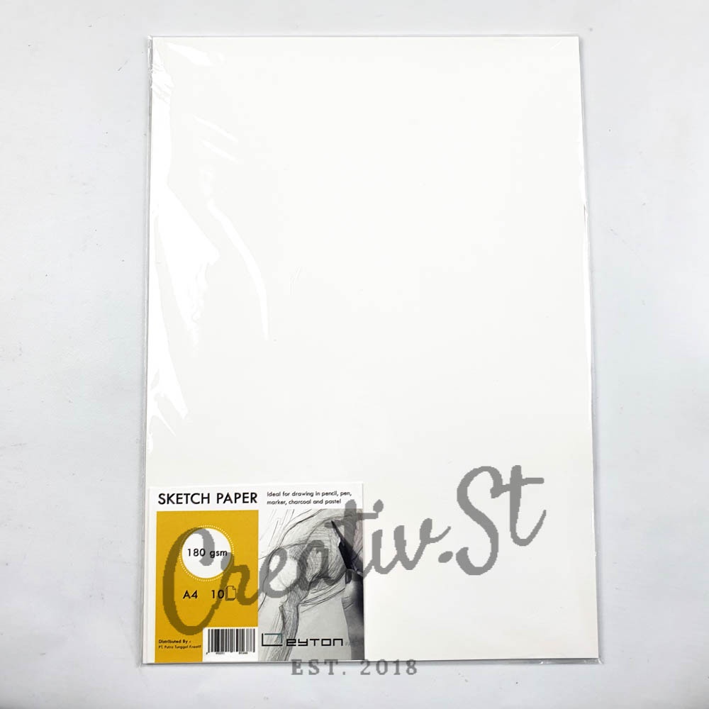 Jual LEYTON Drawing Paper Kertas Gambar Sketsa Sketch Paper A4 180 GSM ...