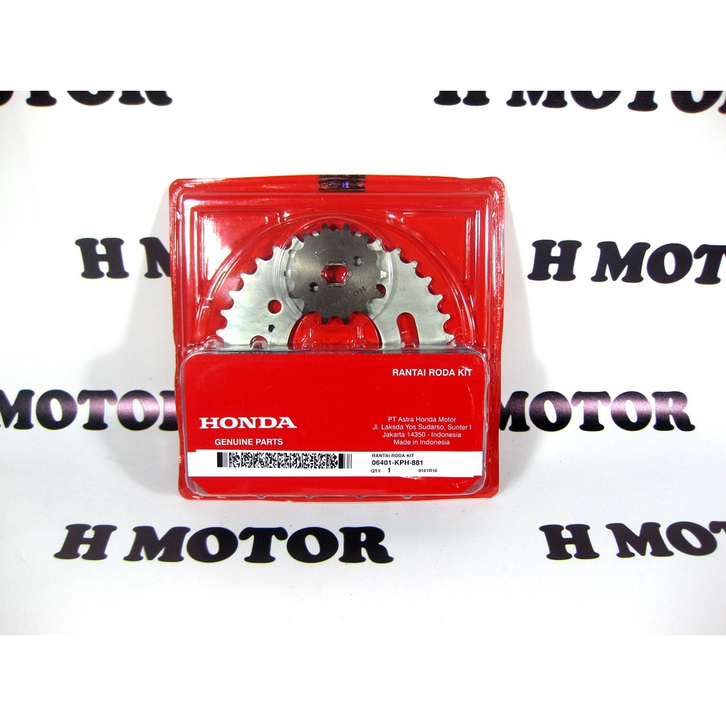 Jual (Supra x 125 / Karisma) Honda ORI Gear Set / Drive Chain / Gigi ...