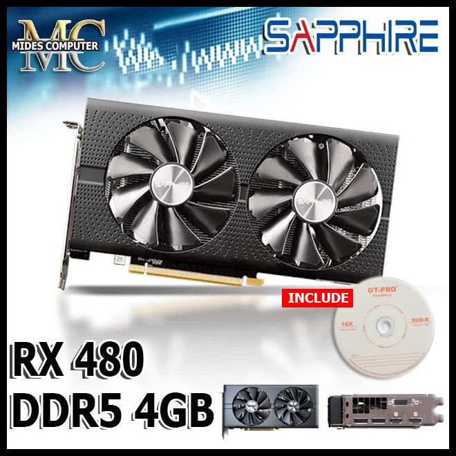 Jual Vga Card Radeon Amd Rx 480 4Gb Ddr5 256 Bit / Vga Amd Gaming ...