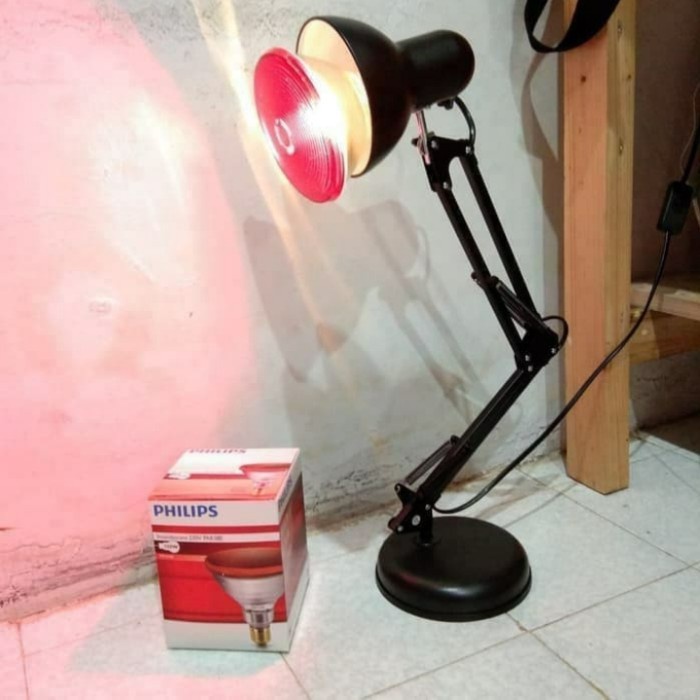 Jual Lampu Infrared Philips Satu Set +Tiang duduk/Lampu Terapi Philips ...