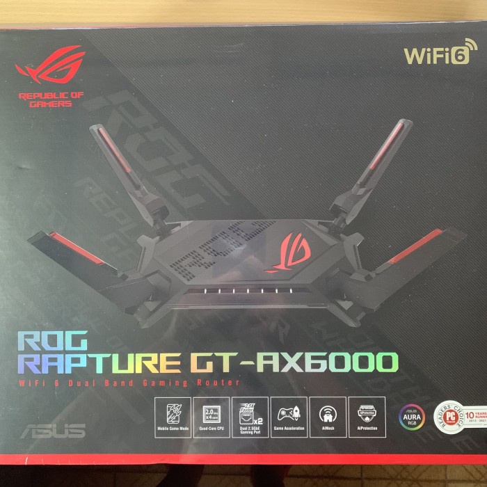 Jual Asus Rog Rapture Wifi 6 Ax Gaming Router Gt Ax6000 Aimesh Mesh Rgb Shopee Indonesia