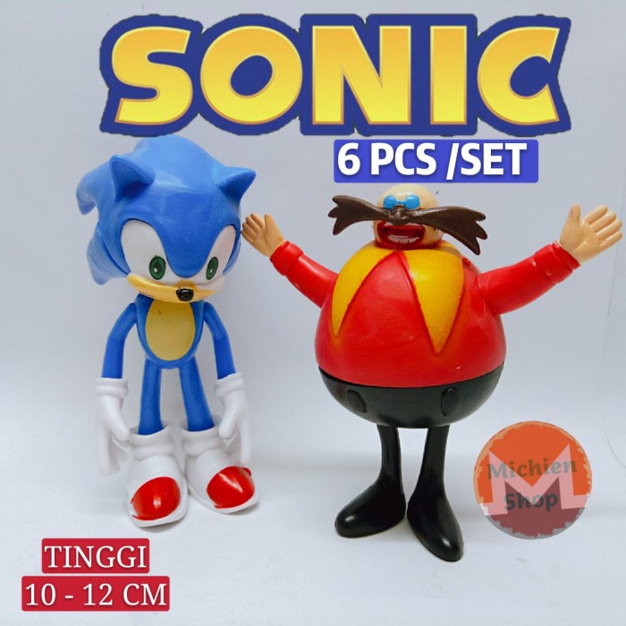 Jual Ni Ng- Figure Sonic The Hedgehog (set 6) Tinggi 10-12cm | Shopee ...