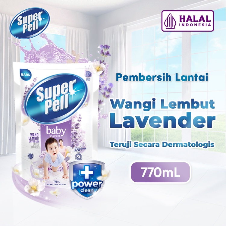 Jual SuperPell Pembersih Lantai Pel Lantai Harum & Wangi Baby Lavender ...