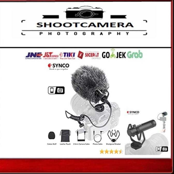 Jual SYNCO MIC M1 AUDIO MICROPHONE ON CAMERA DSLR SHOTGUN | Shopee Indonesia