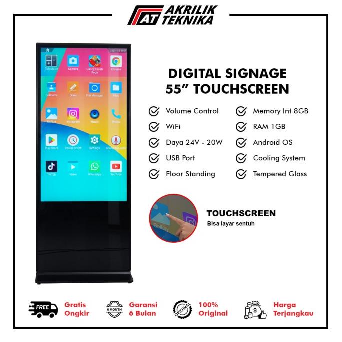 Jual DIGITAL SIGNAGE TOUCHSCREEN / NON TOUCHSCREEN STANDING 55 INCH ...