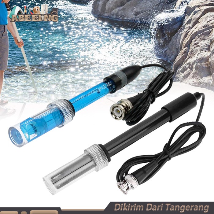 Jual ------] Kepala Sensor PH Meter Electrode BNC Connector Alat Untuk ...