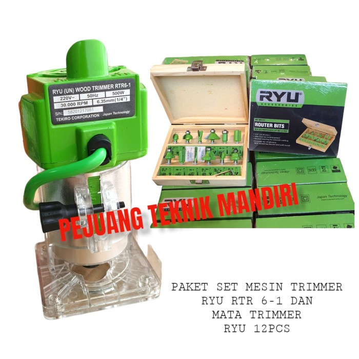 Jual MESIN TRIMMER ROUTER PROFIL KAYU RYU RTR 6 - 1 / TRIMMER RYU RTR 6 ...