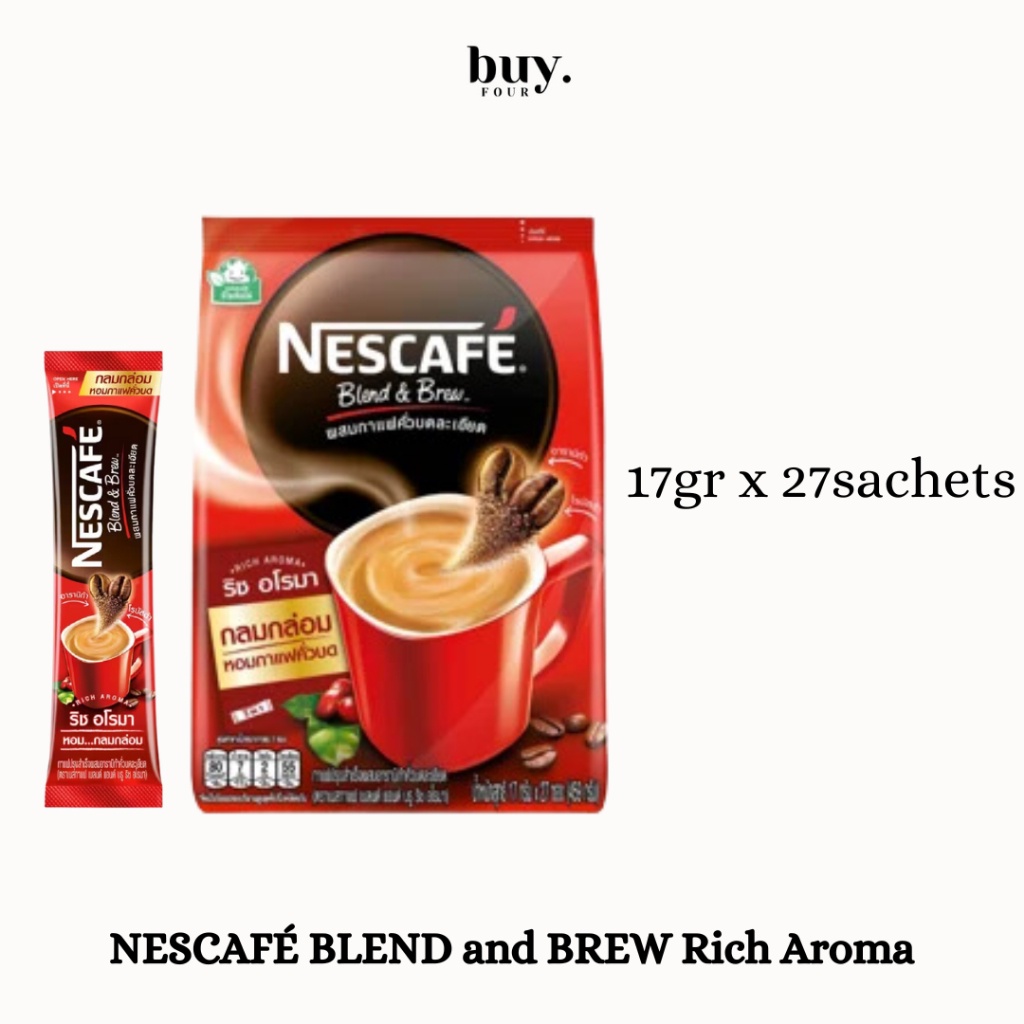 Jual Nescafe Blend & Brew Rich Aroma 17Gr X 27 Sachets - Kopi Viral ...