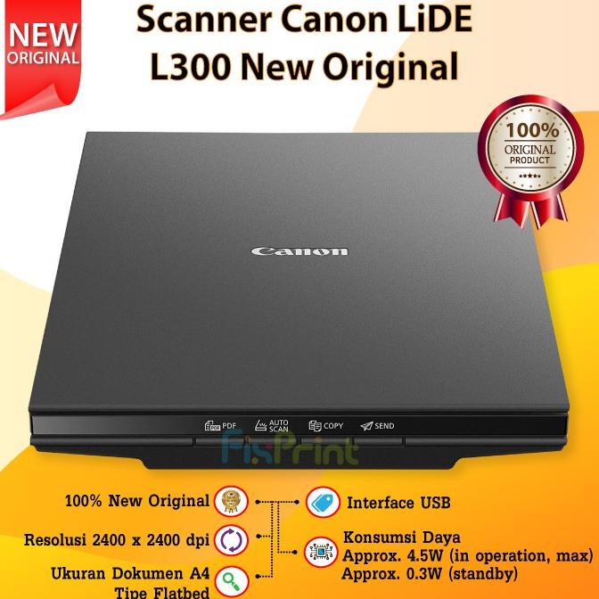 Jual Resmi Canoscan Lide L300 Flatbed Scanner Canon A4 Pengganti Lide ...