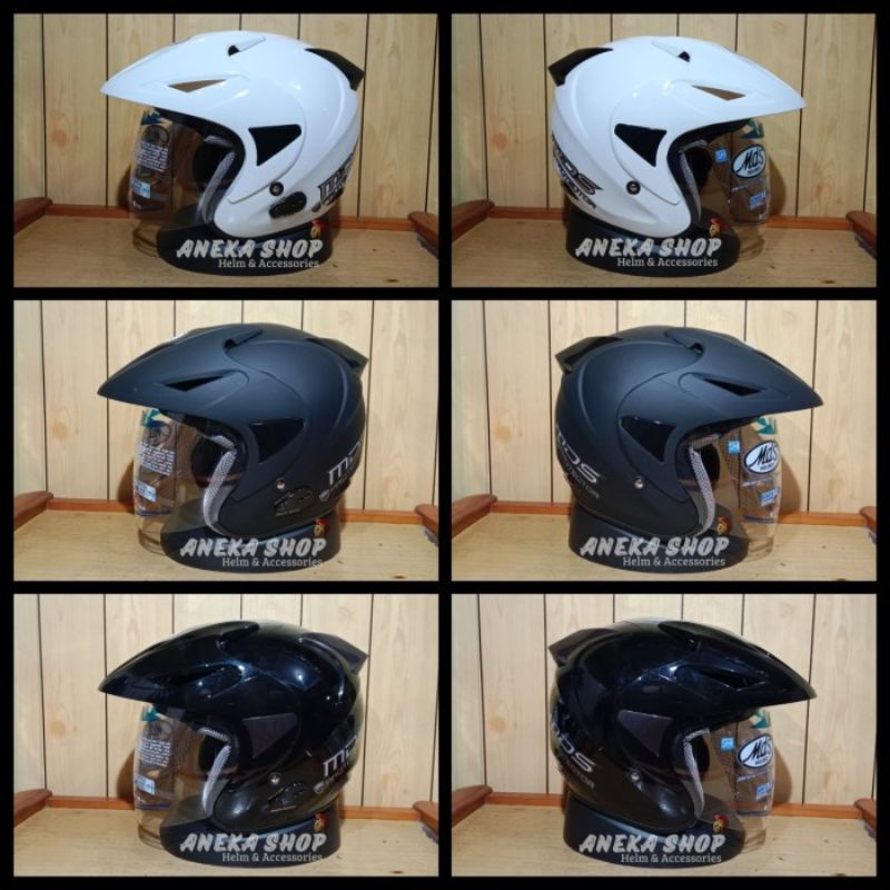 Jual HELM MDS PROTECTOR SOLID/POLOS | ANEKA MACAM WARNA | SINGLE VISOR ...