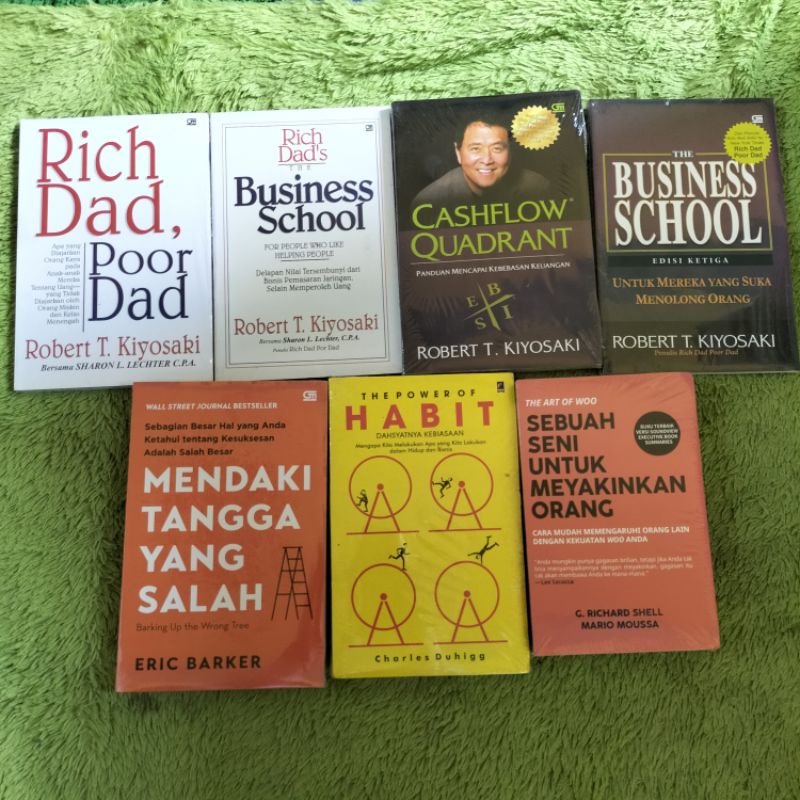 Jual Buku Motivasi Rich Dad Poor Dad Business School Cashflow Quadrant