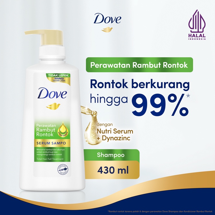 Jual Dove Shampo Perawatan Rambut Rontok Sampo 430ml | Shopee Indonesia