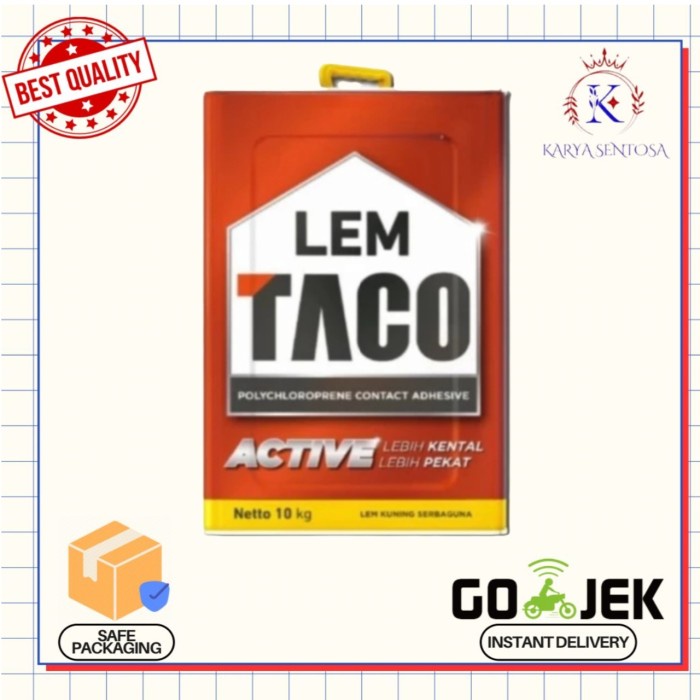 Jual Ready Lem Kuning Taco Active 10KG / Lem Taco Active Kuning ( BLEK ...