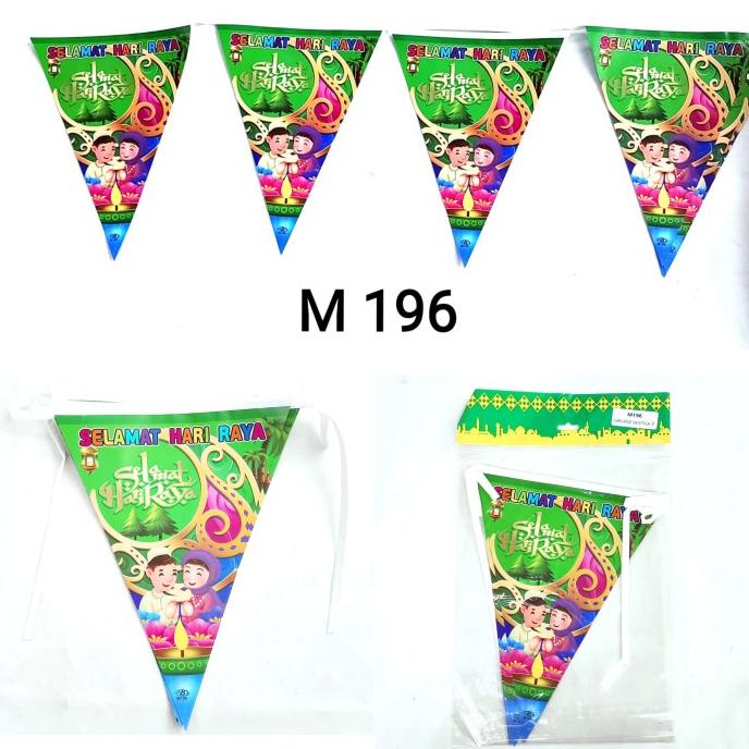 Jual Banner Selamat Hari Raya Idul Fitri Garland Ketupat Dekorari ...