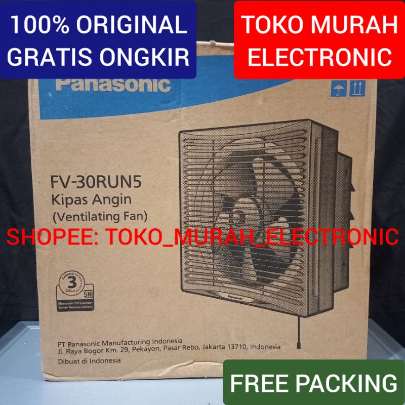 Jual TME - Exhaust Fan Panasonic FV-30RUN5 12 Inch 2 Arah Original ...