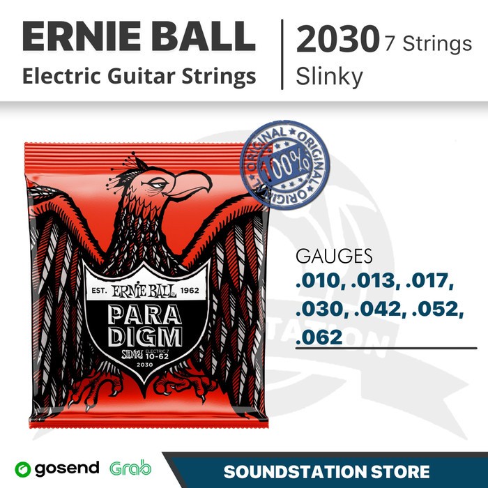 Jual [Original] Ernie Ball Paradigm 2030 Skinny Top Heavy Bottom Slinky ...