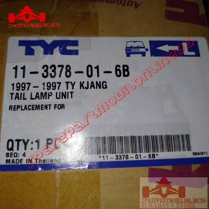 Jual Stop Lamp Lampu Belakang Toyota Kijang Kapsul Kf7K 1997 Standard ...