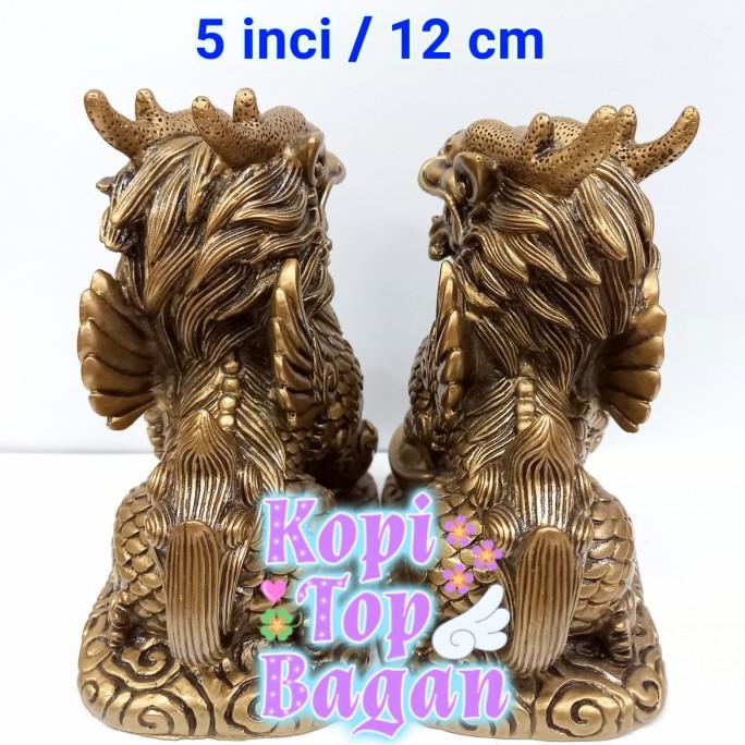 Jual Patung pajangan Kirin sayap ( Kuda kepala naga ) ukuran 5 in ( 12 ...