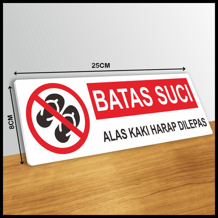 Jual DISKON SIGN BOARD ACRYLIC BATAS SUCI MASJID-MUSHOLLA, SIGNAGE ...