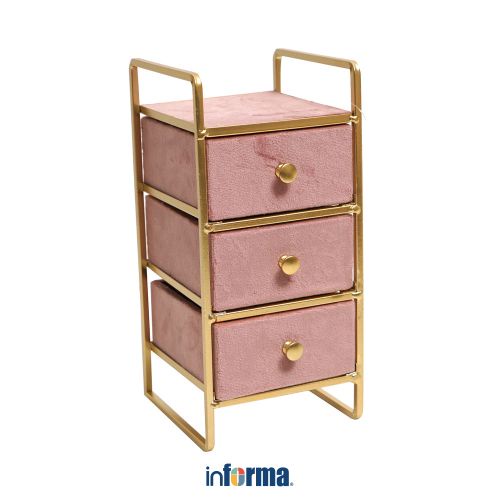 Jual Informa Kotak Perhiasan 3 Laci - Pink Wadah Simpan Aksesoris ...