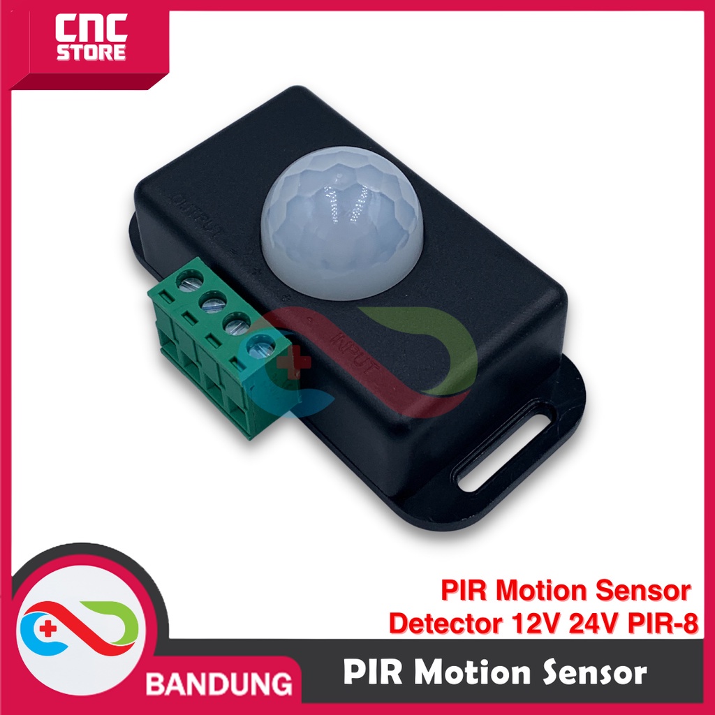 Jual PIR MOTION SENSOR DETECTOR 12V 24V PIR-8 /SAKLAR OTOMATIS SENSOR ...