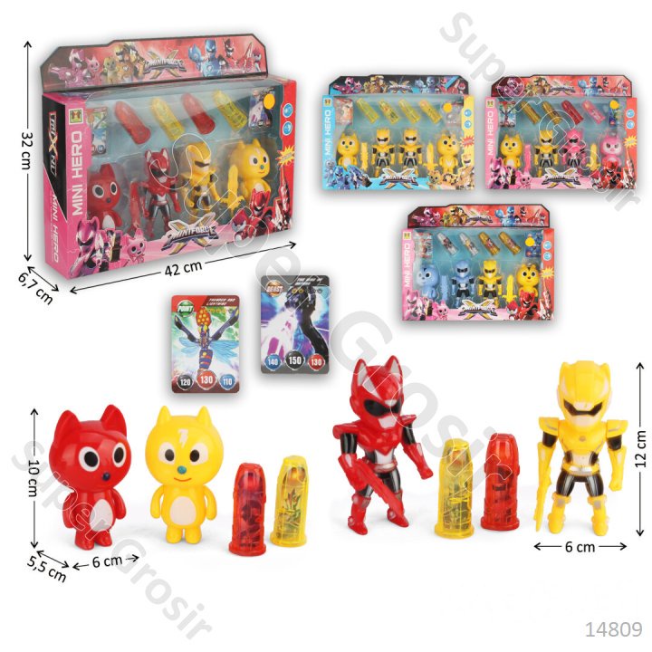 Jual Mainan Anak Mainan Robot Mirip Karakter Mini Force 2 Pcs + Boneka ...