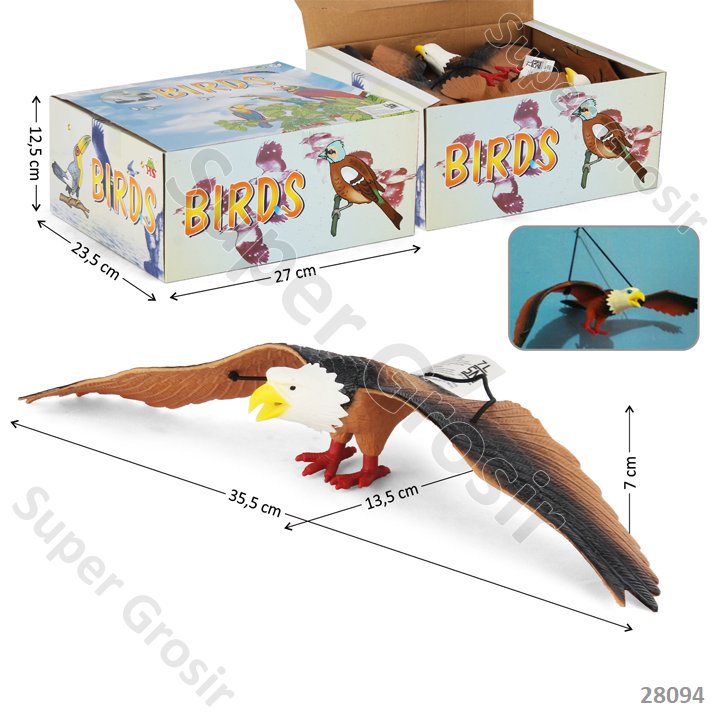Jual Mainan Anak Mainan Burung Elang Karet Suara Cit cit Animal Satuan ...