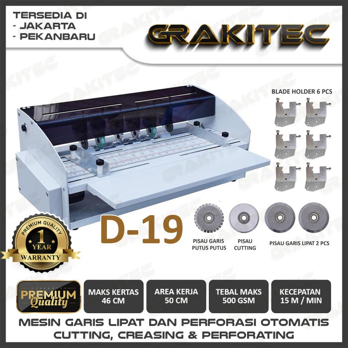 Jual Mesin Garis Creasing Perforasi Otomatis Grakitec | Shopee Indonesia